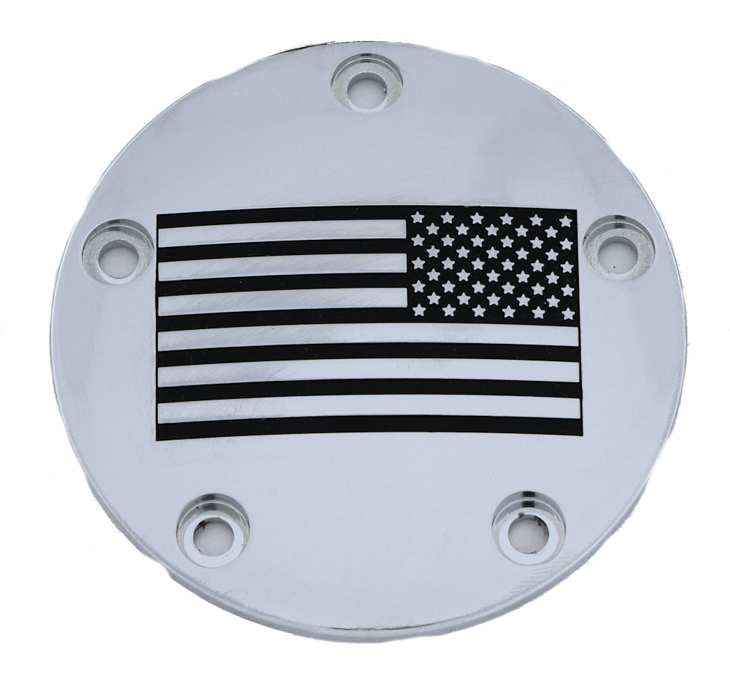 Black and Chrome Flag – Custom Engraving Ltd