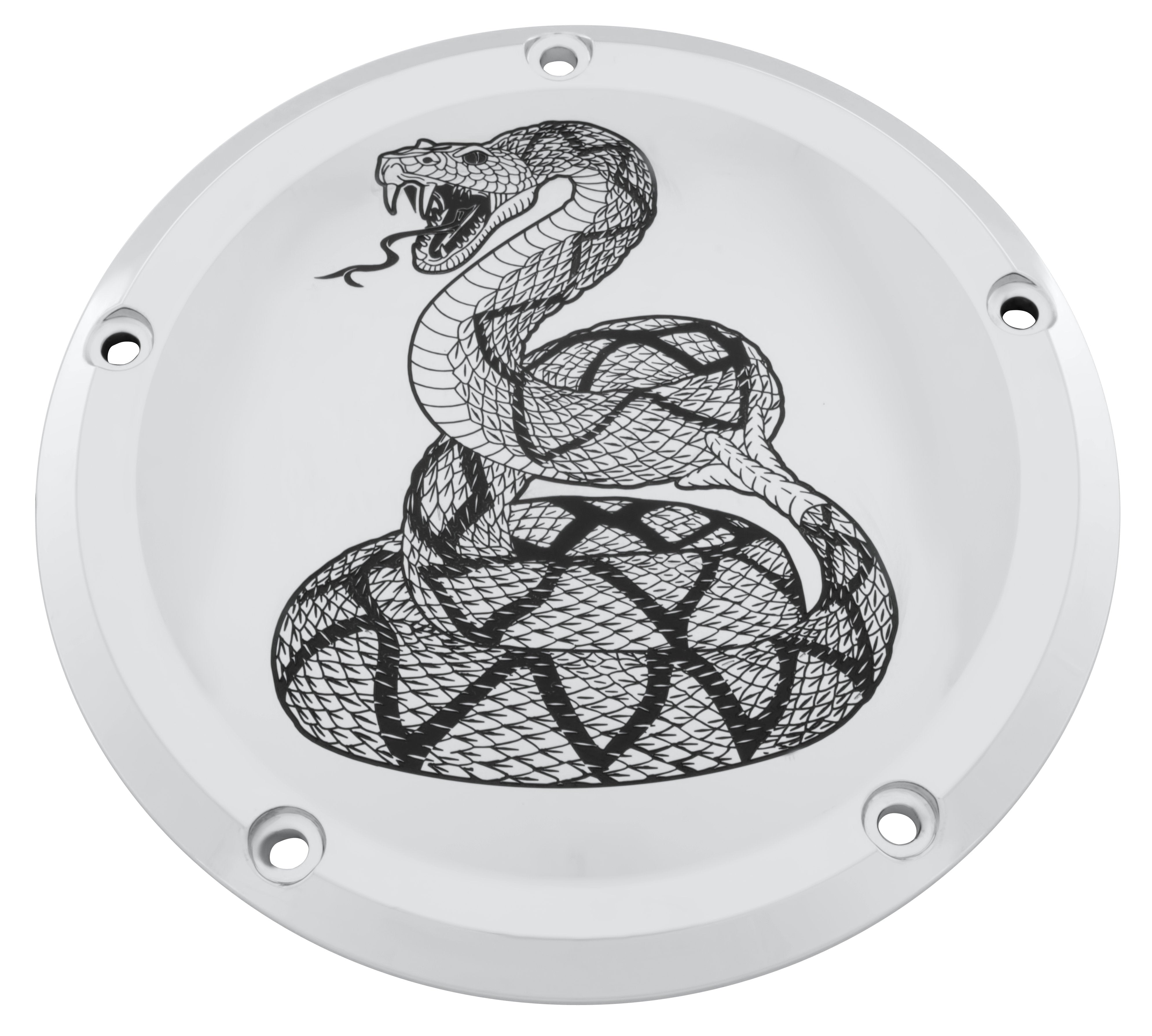 Rattlesnake TC Derby Cover, 7 ¼ inches in diameter – Custom Engraving Ltd