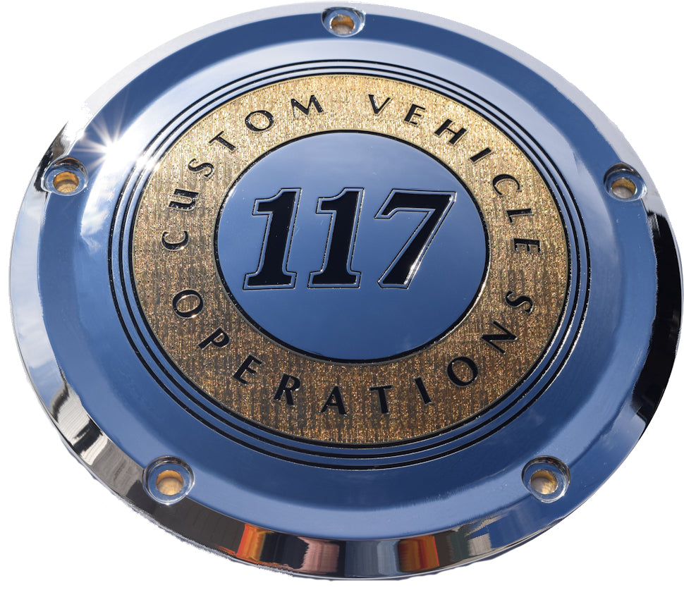 117 Cubic Inch CVO Derby Cover - 24kt Gold – Custom Engraving Ltd