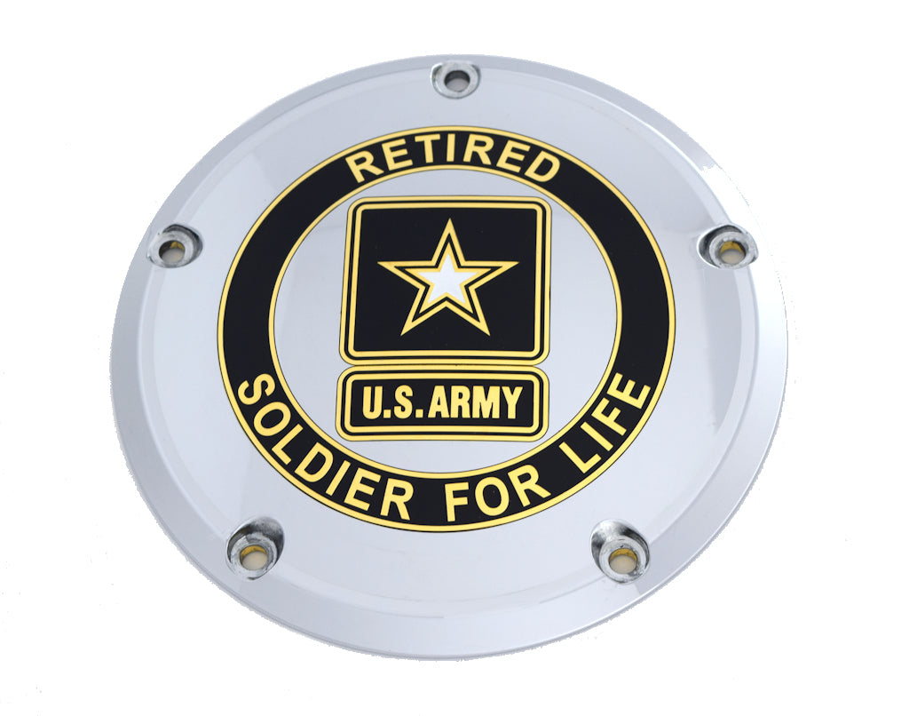 Retired Army - Soldier For Life TC Derby Cover, 7 ¼ inches in diameter ...