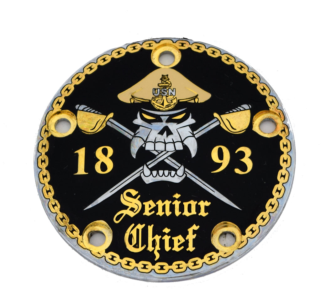 Navy Senior Chief Skull Navy Chief Skull & Crossbones – Custom