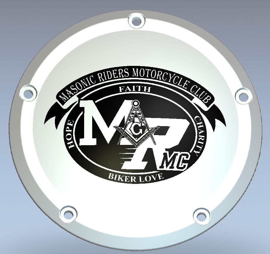Masonic Riders - Chrome Harley -46 – Custom Engraving Ltd