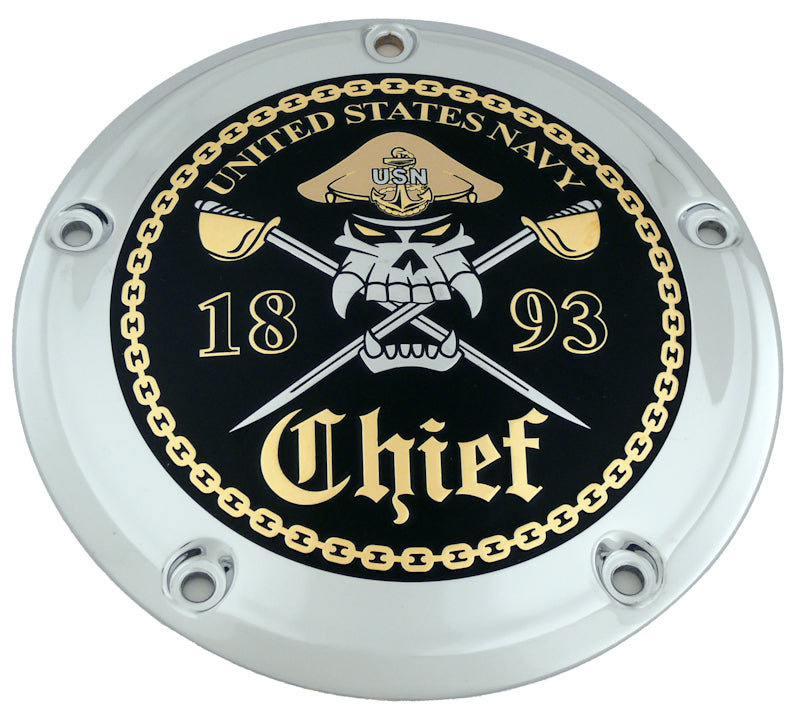 Navy Chief, 1893, with Cutlasses; TC Derby Cover – Custom Engraving Ltd